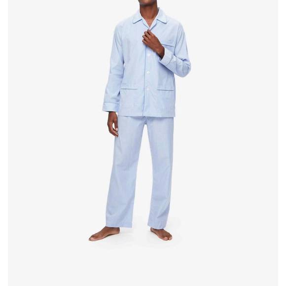 Derek Rose | Other | New Derek Rose Mens James Pajama Set In Blue ...